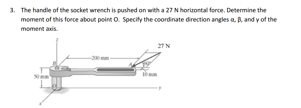 Solved The handle of the socket wrench is pushed on with a | Chegg.com