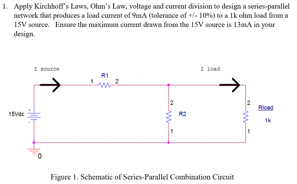 Solved Apply Kirchhoff's Laws, Ohm's Law, voltage and | Chegg.com