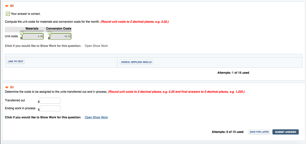 Solved Exercise 16-11 (Part Level Submission) The Polishing | Chegg.com