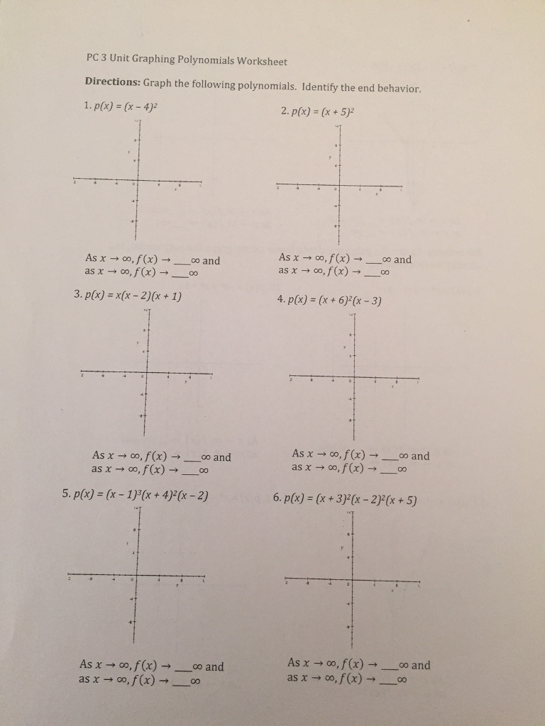Graphing Polynomial Functions Worksheet Answers - Pro Worksheet