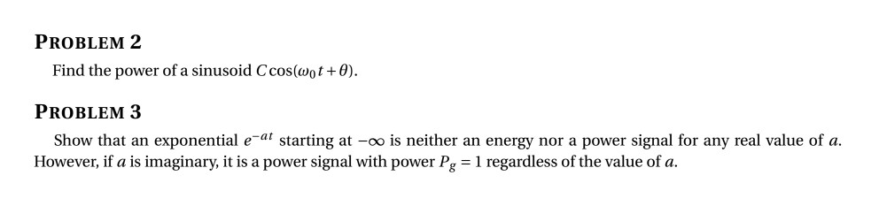 Solved PROBLEM 4 (a) For an energy signal g(t) with energy | Chegg.com