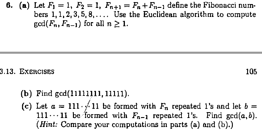 Solved Let F_1 = 1, F_2 = 1, F_n + 1 = F_n + F_n - 1 define | Chegg.com