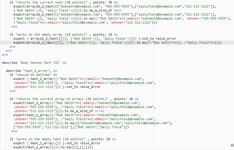 require 'hashes.rb RSpec.configure do |configl | Chegg.com