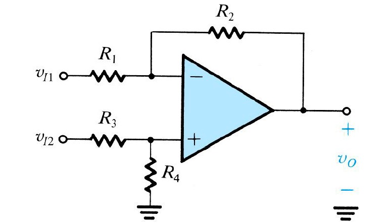 Solved Using the difference amplifier configuration shown in | Chegg.com