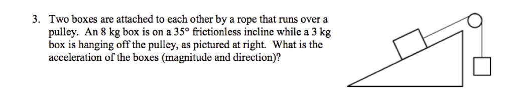 Solved Two boxes are attached to each other by a rope that | Chegg.com