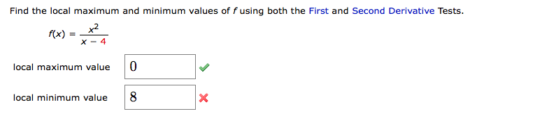 Solved Find the local maximum and minimum values of fusing | Chegg.com