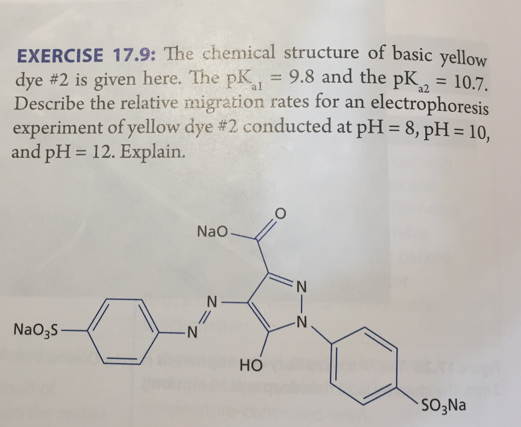 Solved The chemical structure of basic yellow dye #2 is | Chegg.com