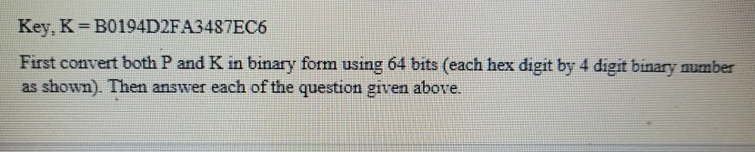Solved 4. DES Illustration This problem provides a numerical | Chegg.com