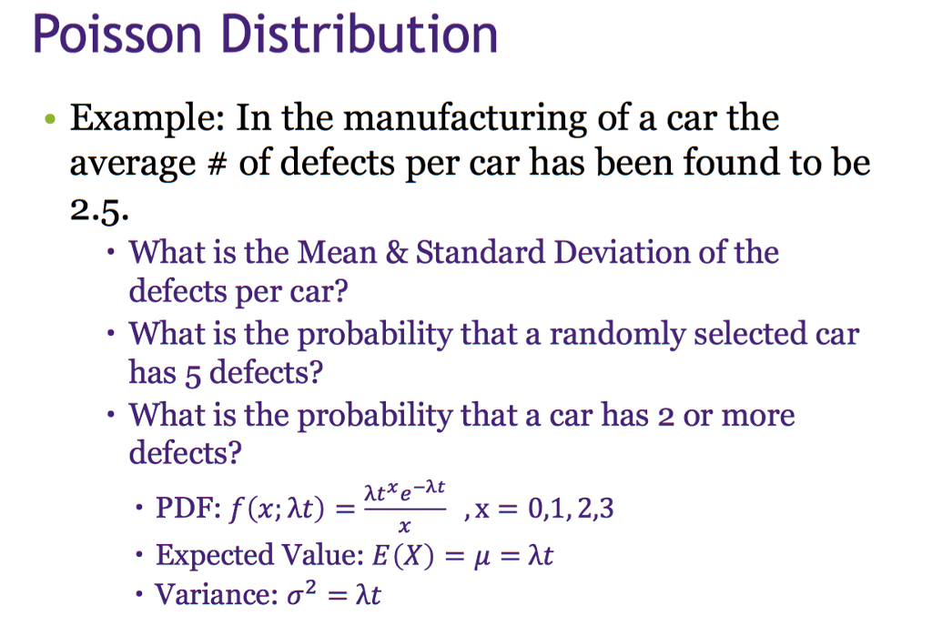 Solved Example: In the manufacturing of a car the average # | Chegg.com