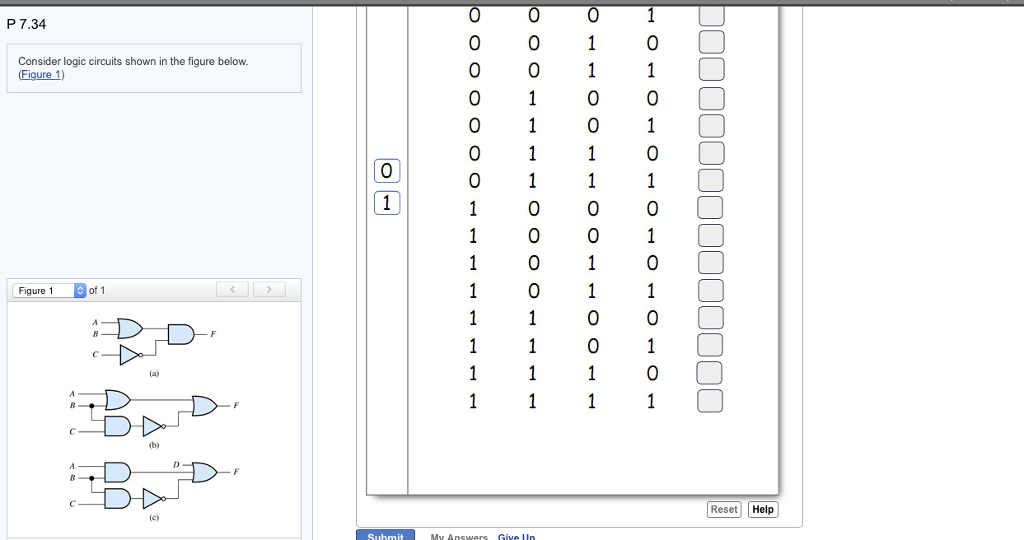 Solved P 7.34 Part A Consider logic circuits shown in the | Chegg.com