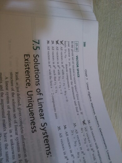 Solved Is the given set of vectors a vector space? Give | Chegg.com