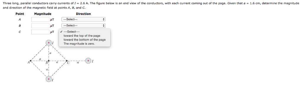Solved Three long, parallel conductors carry currents of I = | Chegg.com