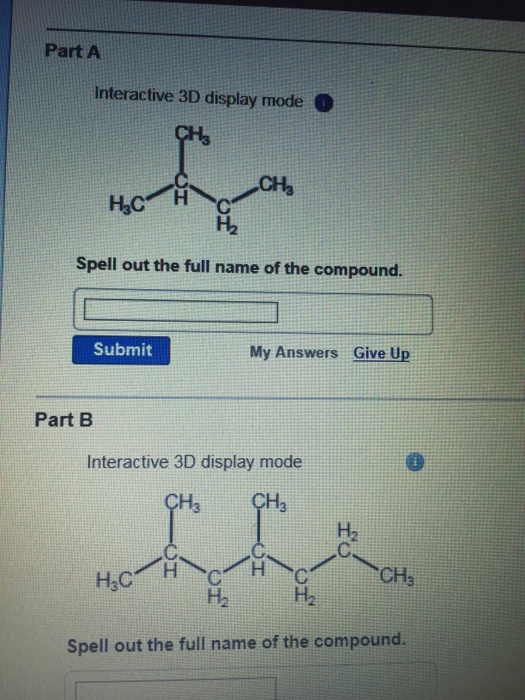 Solved Part A Interactive 3D display mode O Spell out the | Chegg.com