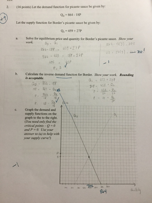 Solved Calculate consumer surplus, producer surplus and | Chegg.com