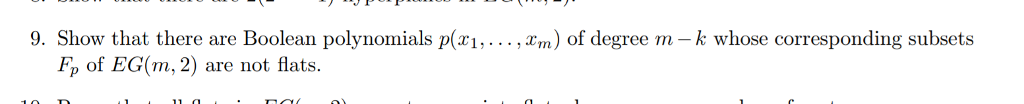 9. Show that there are Boolean polynomials p( . . . | Chegg.com
