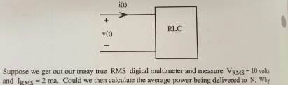 Solved Suppose we get out our trusty true RMS digital | Chegg.com