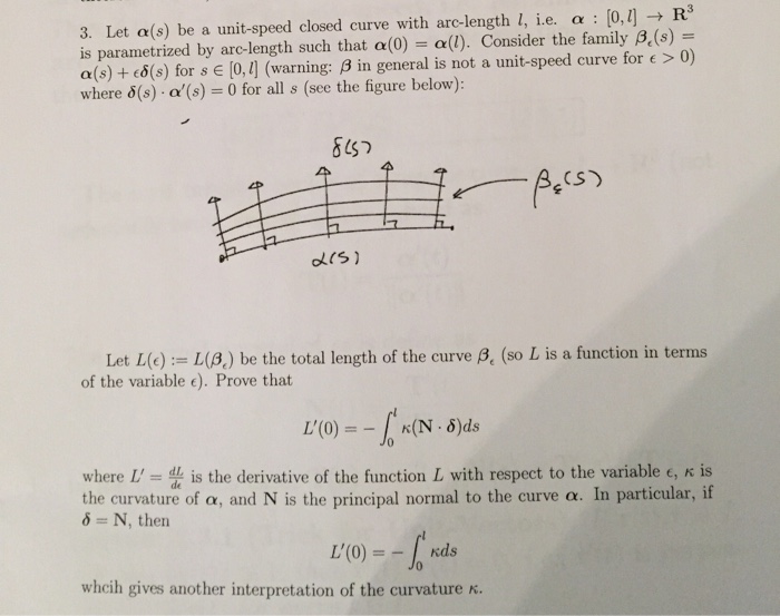 Solved Let alpha(s) be a unit-speed closed curve with | Chegg.com