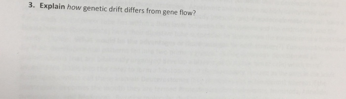 Solved Explain how genetic drift differs from gene flow? | Chegg.com Solved Explain how genetic drift differs from gene flow? | Chegg.com