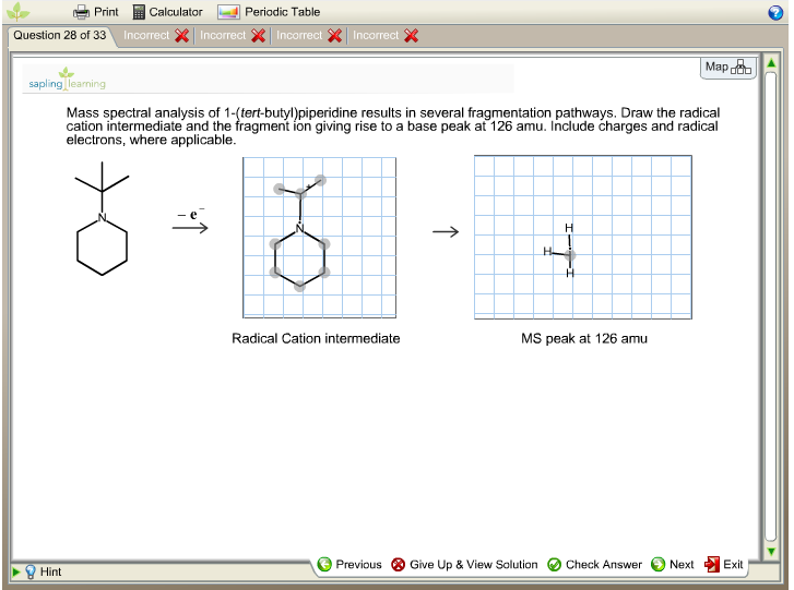 Solved Mass spectral analysis of 1-(tert-butyl)piperidine | Chegg.com Solved Mass spectral analysis of 1-(tert-butyl)piperidine | Chegg.com