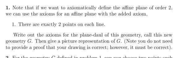 Solved 1. Note that if we want to axiomatically define the | Chegg.com