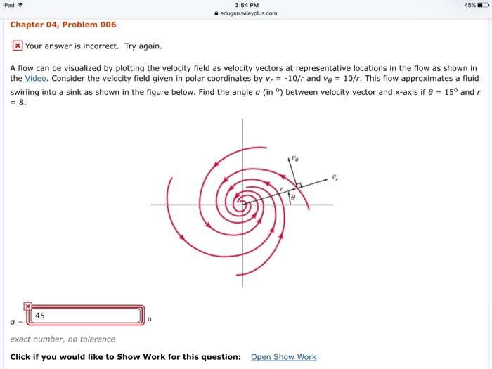Solved A flow can be visualized by plotting the velocity | Chegg.com Solved A flow can be visualized by plotting the velocity | Chegg.com