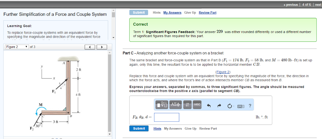 Solved To replace force-couple systems with an equivalent | Chegg.com
