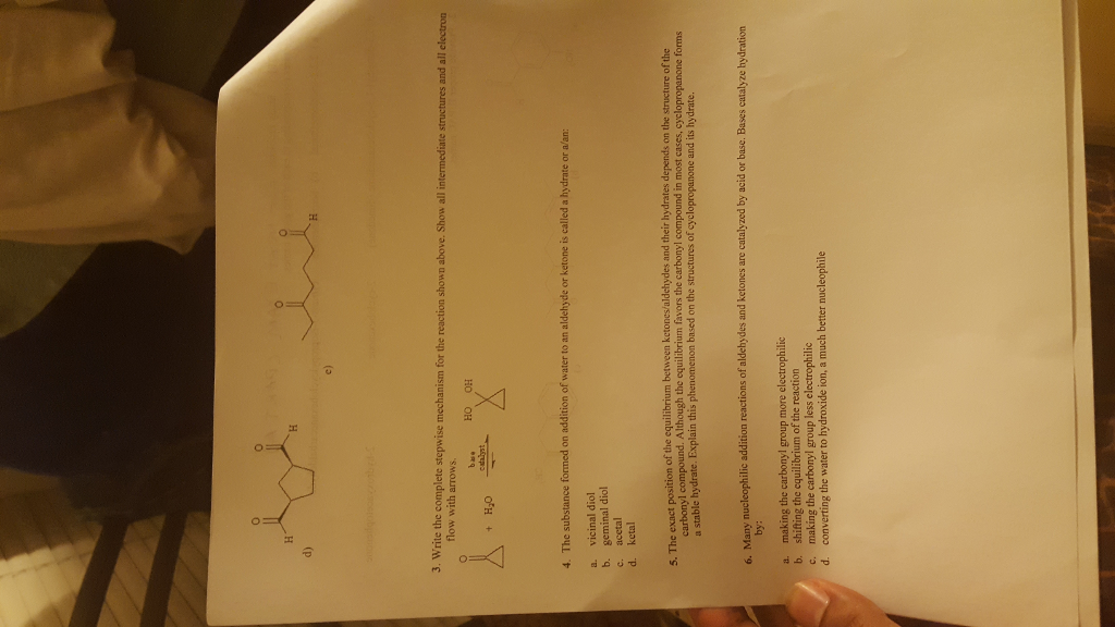 Solved Write the complete stepwise mechanism for the | Chegg.com