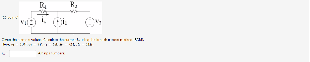 Solved Given the element values. Calculate the current i_x | Chegg.com