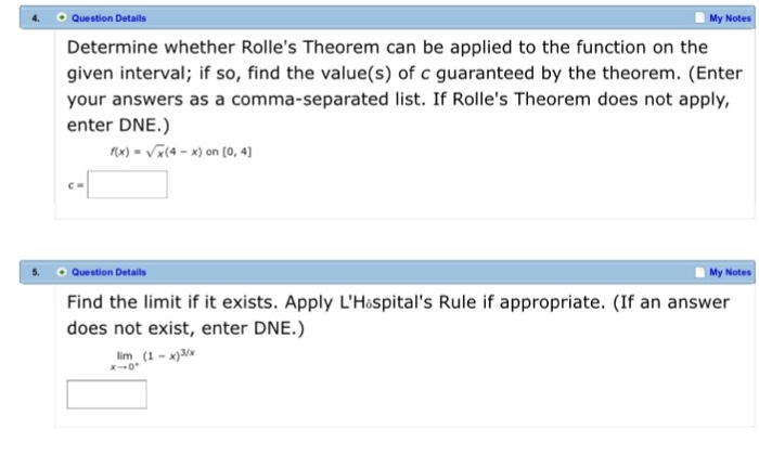 Solved Determine Whether Rolles Theorem Can Be Applied To