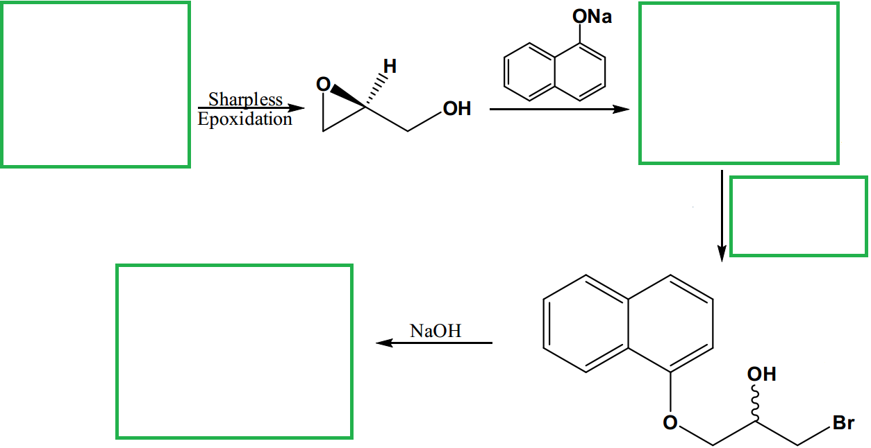 Solved ONa O) Sharpless Epoxidation NaOH OH Br | Chegg.com