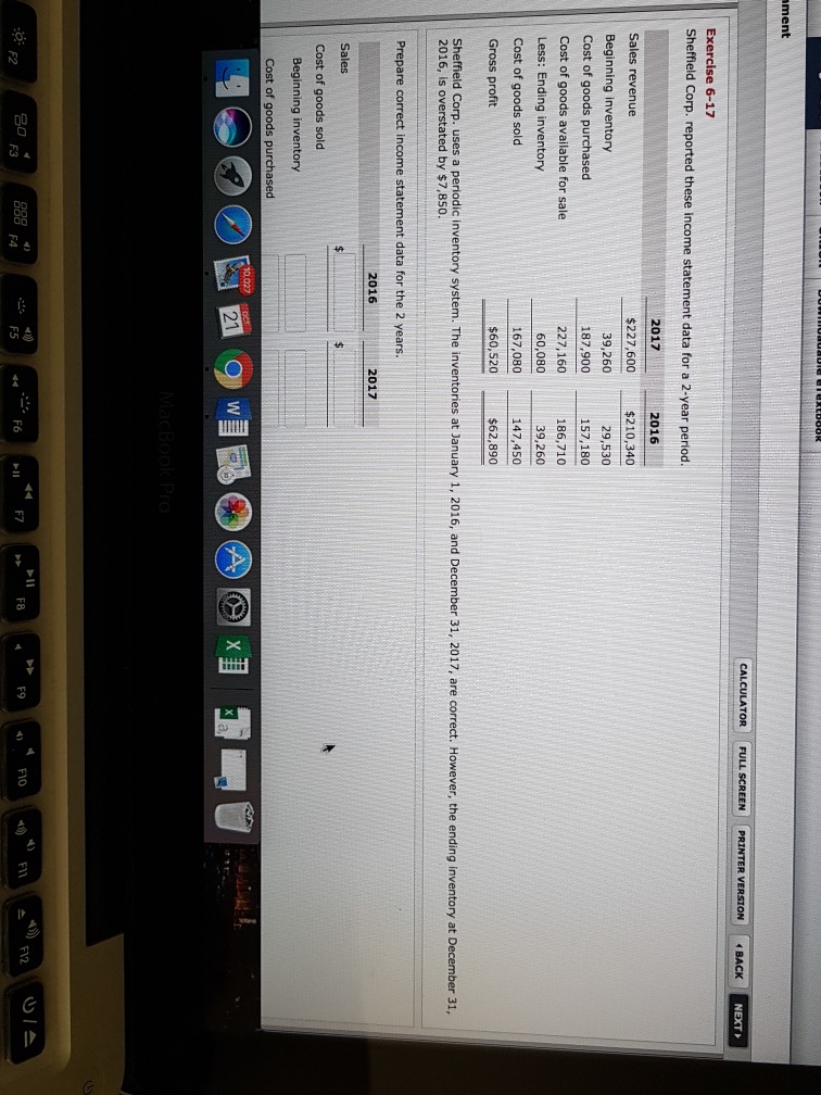 Solved RION nment FULL Problem 6-7A (Part Level Submission) | Chegg.com