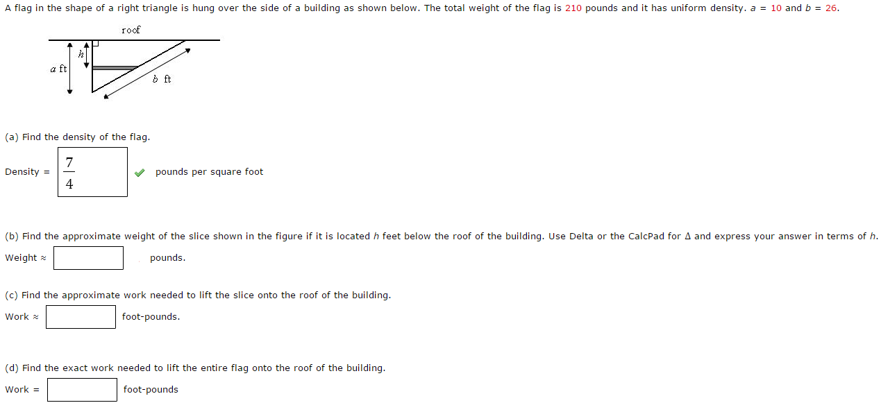 Solved A flag in the shape of a right triangle is hung over | Chegg.com