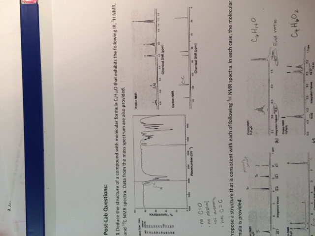 Solved Deduce The Structure Of A Compound With Molecular