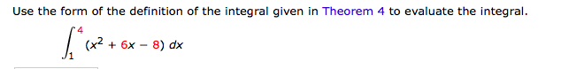Solved Use the form of the definition of the integral given | Chegg.com