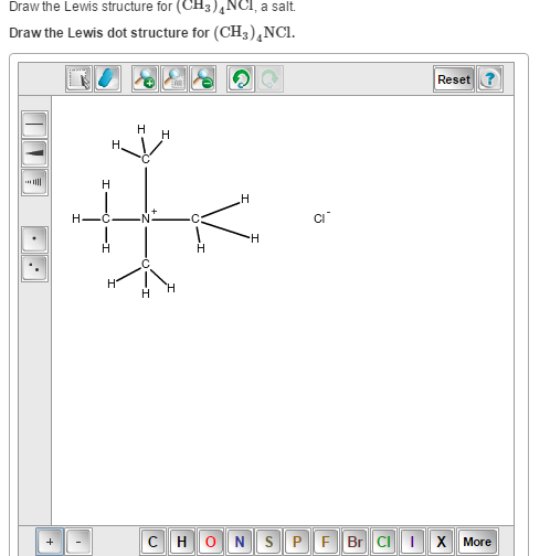 (ch3)4ncl Lewis Structure