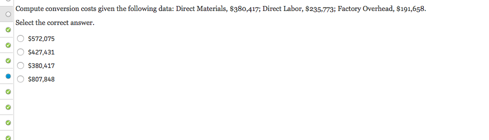 Solved Compute conversion costs given the following data: | Chegg.com