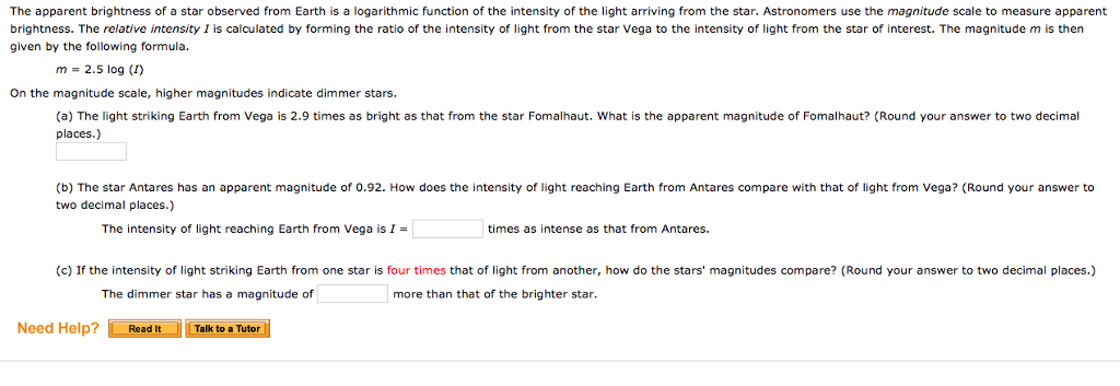 Solved The apparent brightness of a star observed from Earth | Chegg.com
