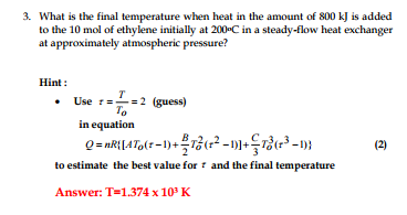 Solved please answer What is the final temperature when heat | Chegg.com