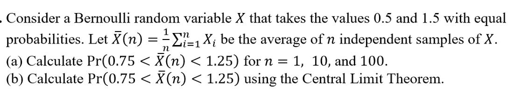 Consider a Bernoulli random variable X that takes the | Chegg.com