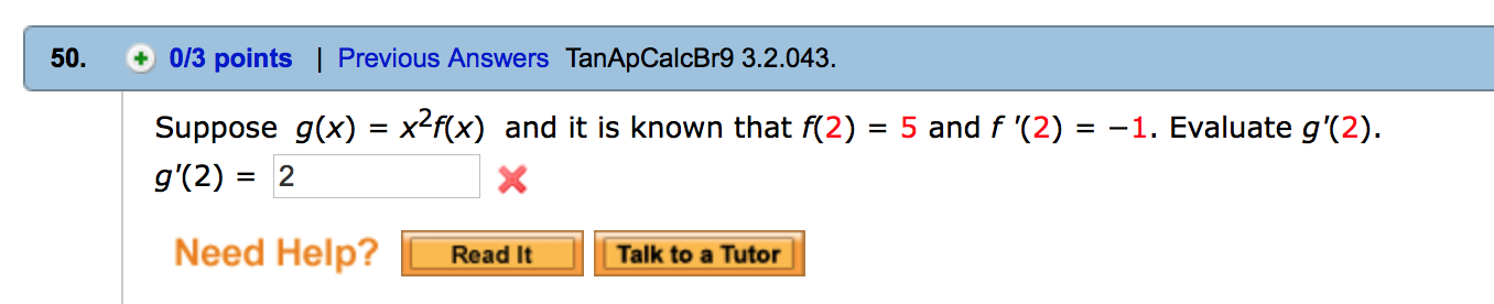 Solved Suppose g(x) = x^2f(x) and it is known that f(2) = 5 | Chegg.com Solved Suppose g(x) = x^2f(x) and it is known that f(2) = 5 | Chegg.com