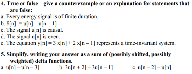 Solved True or false - give a counterexample or an | Chegg.com