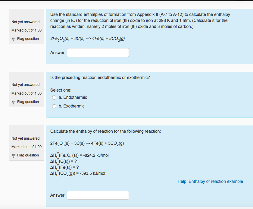 Solved Use the standard enthalpies of formation from | Chegg.com
