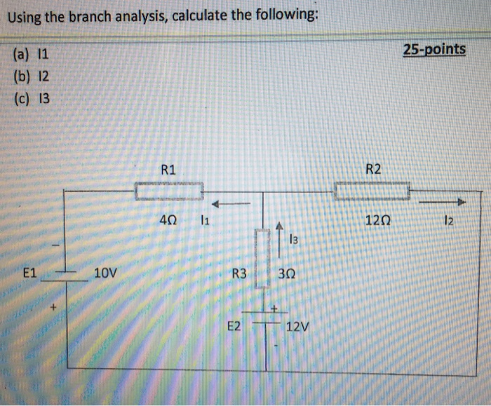Solved Using the branch analysis, calculate the following: | Chegg.com