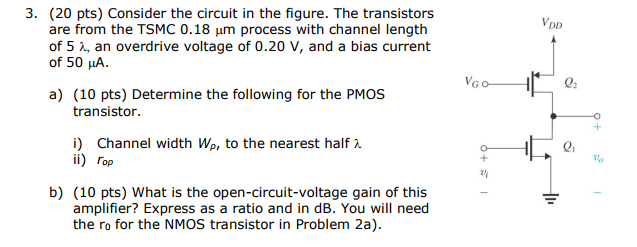Solved 3. (20 pts) Consider the circuit in the figure. The | Chegg.com Solved 3. (20 pts) Consider the circuit in the figure. The | Chegg.com
