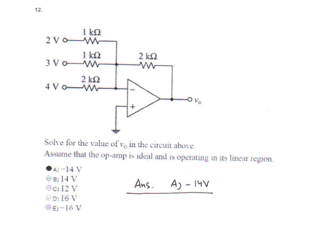 Solved Solve for the value of v0 in the circuit above | Chegg.com