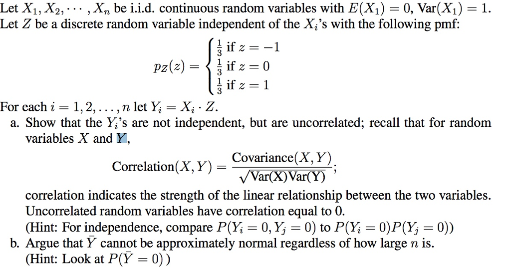 Solved Let X1x2 Xn Be Iid Continuous Random 