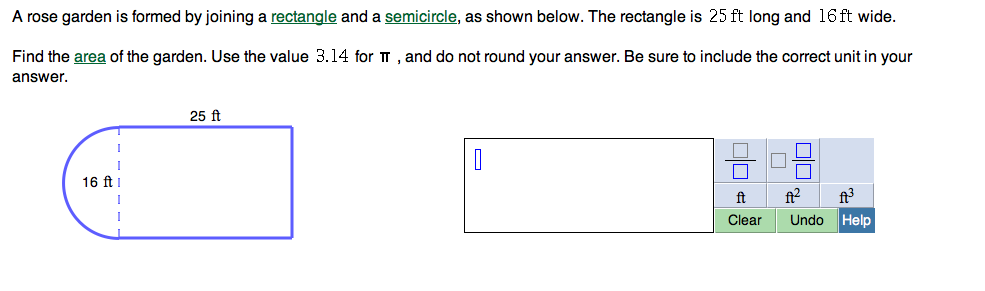 Solved A rose garden is formed by joining a rectangle and a | Chegg.com
