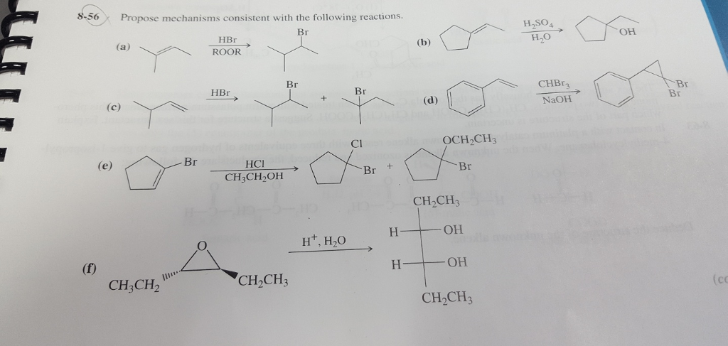Solved Propose mechanisms consistent with the following | Chegg.com
