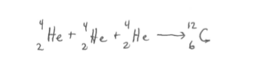 Solved The triple-alpha fusion process that occurs in the | Chegg.com