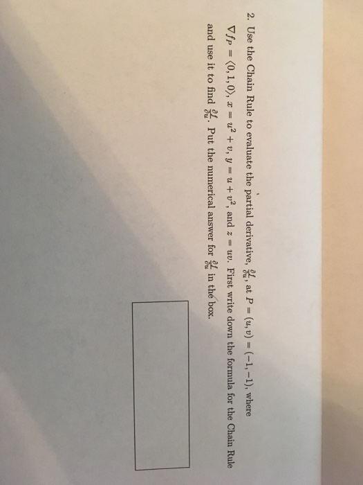 Solved Use the Chain Rule to evaluate the partial | Chegg.com